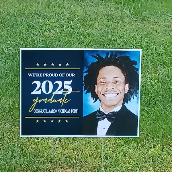 Class of 2025 Senior Yard Sign, Graduation Yard Sign, Custom Yard Sign ...