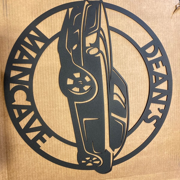 Custom Car Metal Sign, Man Cave Sign, Work Shop Sign, Garage Sign, Man ...