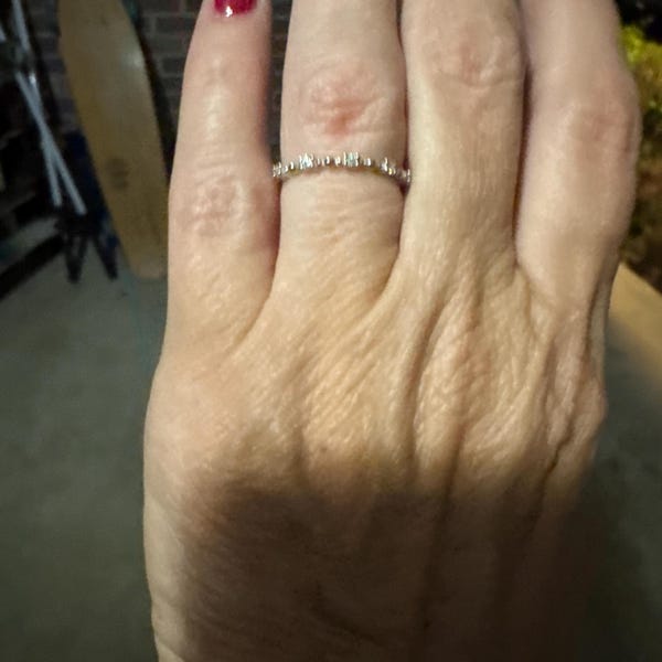 PERIMADE Tulip Flower Stacking Ring • Delicate Gold Tulip Bypass Ring ...