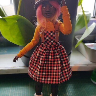 Set: Turtleneck and Overall Dress for Pullip, Obitsu 26 27, Blythe ...