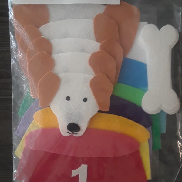 Dog Bones Felt Board Story/puppy Flannel Board/imagination/preschool ...