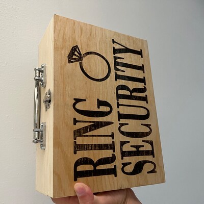 FREE SHIPPING Custom Ring Security Boxes Option to Personalize - Etsy