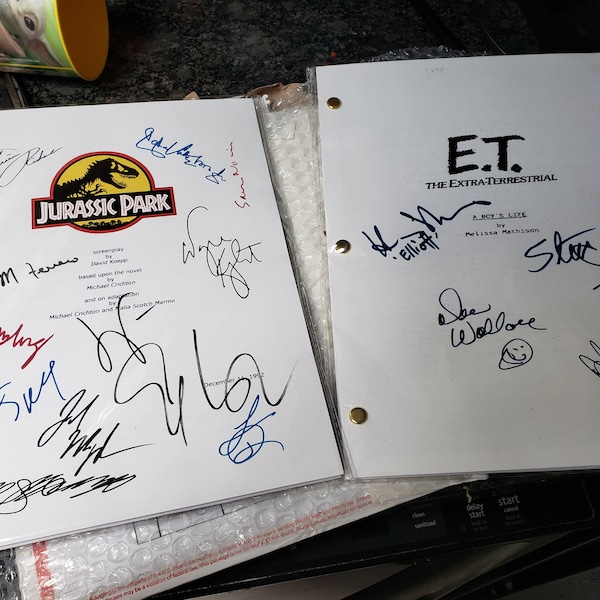 Jurassic Park Movie Script Original Full Screenplay 1993 - Etsy