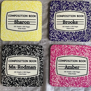 Composition Notebook Label, SVG, PNG, Instant Digital Download - Etsy