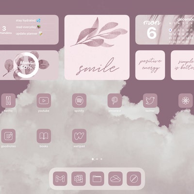 Purple iPad Desktop Icons, iPad Wallpapers and Widgets, Pink iPad App ...