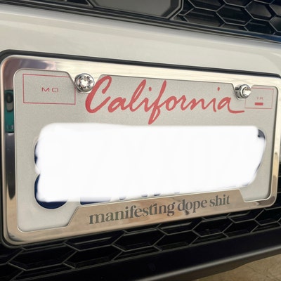 XL CRYSTAL Screw Caps Covers for Rhinestone Bling License Plate Frame ...