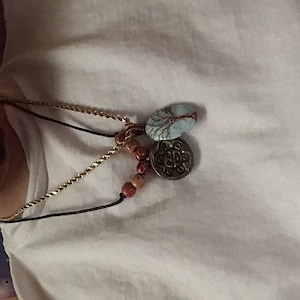 Bagua Line Taino Indigenous Resin Jewelry Guanin Atabey Water Necklace ...