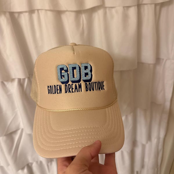 Personalized Initials, City, Letters Embroidered Foam Trucker Hat ...