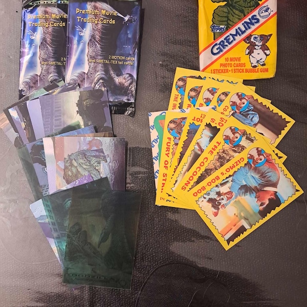 Gremlins Vintage Trading Card Wax Pack. 10 Cards + 1 Sticker. Very Nice ...