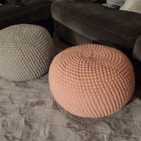 CROCHET PATTERN Super Chunky Giant Pouf Diy Tutorial XL Large - Etsy ...