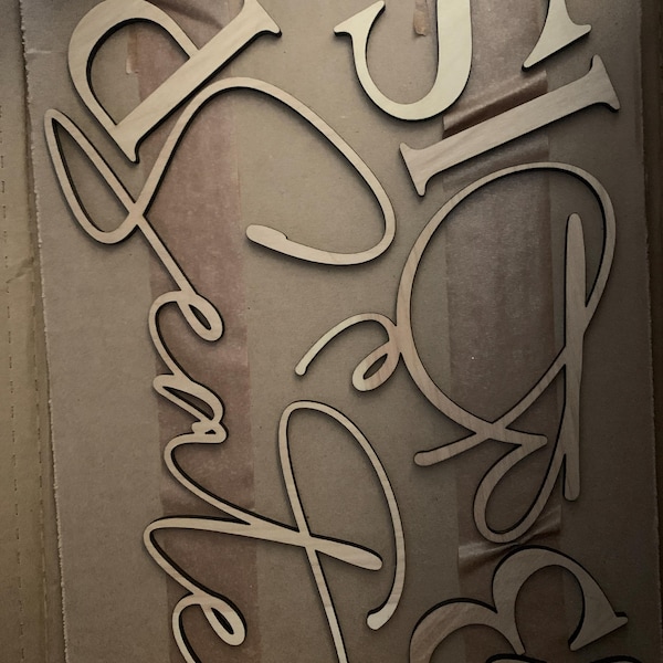 Mr & Mrs Calligraphy Ii Chair Back Laser Cut Signs - Etsy