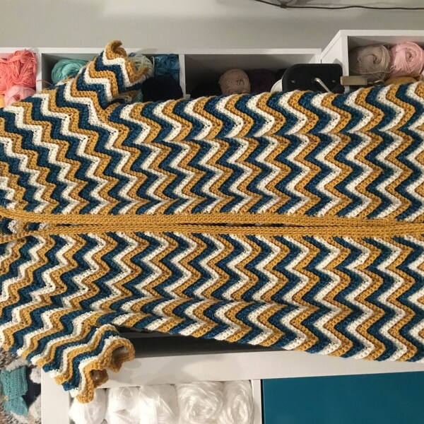 Vintage 1970s Crochet Granny Square Rib Tickler Top Pattern (PDF ...