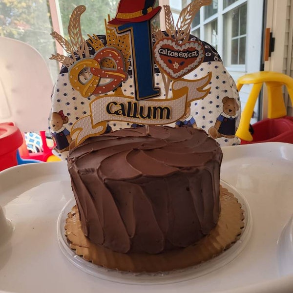 Oktoberfest German Theme Cake Topper - Etsy
