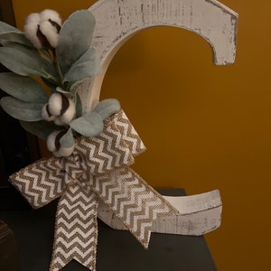 Rustic Farmhouse Wall Decor, Free Standing Whitewashed Letter, Wall ...