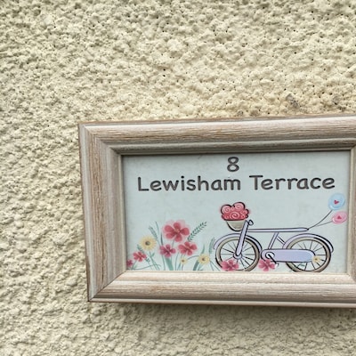 Rustic Gone Cycling Sign, Custom-made Door Plaque: Personalised Gift ...