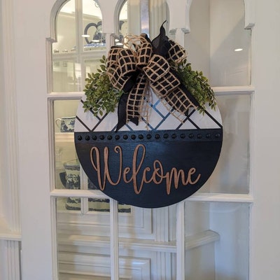 Welcome Sign, Custom Sign, Modern Signs, Modern Farmhouse, Door Decor ...