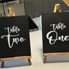 VINYL ONLY Wedding Vinyl Table Numbers Stickers Decal for Seating Plan ...