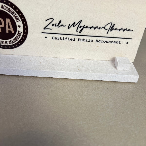 Cpa Desk Name Sign, Certified Public Accountant Desk Name Plate With ...