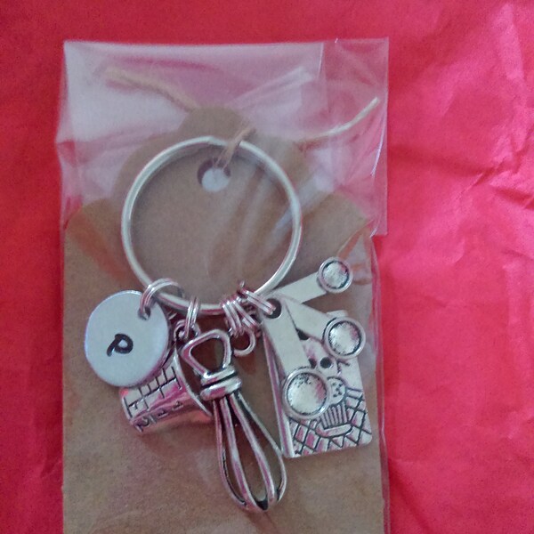 Chef Keyring, Cooking Keyring, Chef Gift, Cooking Keychain, Baking ...