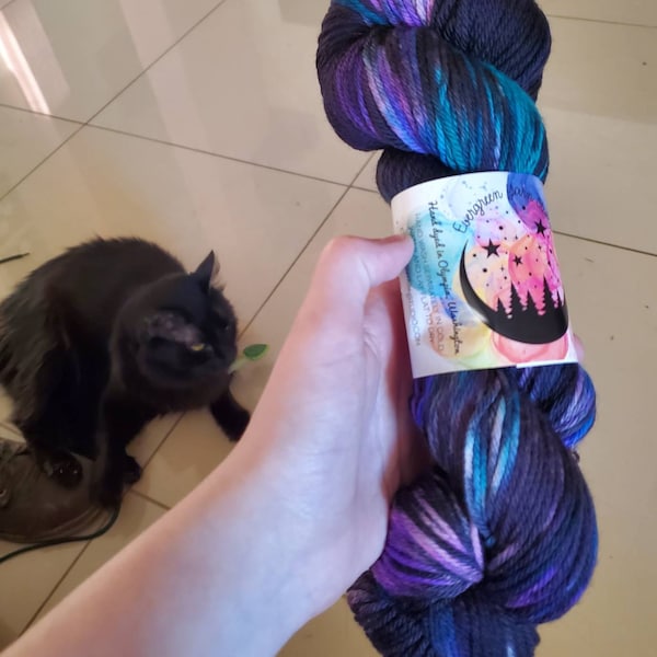 Dark Galaxy | MADE TO ORDER | Hand Dyed Yarn, Indie Dyed Yarn, Sock ...
