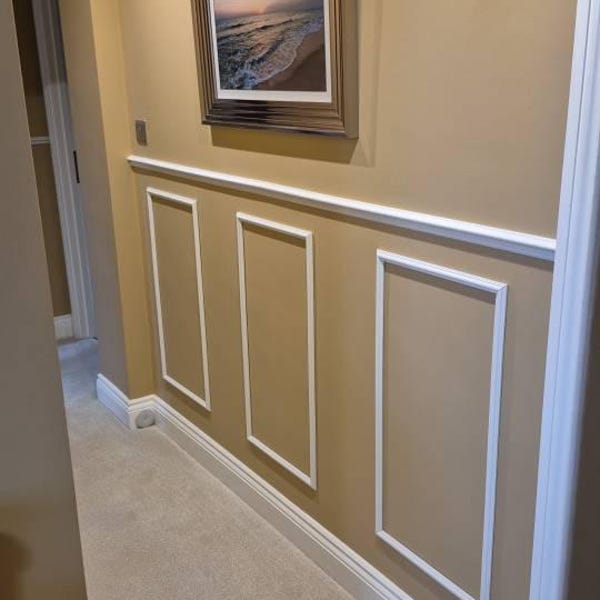 Pre-cut Peel and Stick Wall Molding Kit: 2.5 Cm Frame, 4cm Border - Etsy