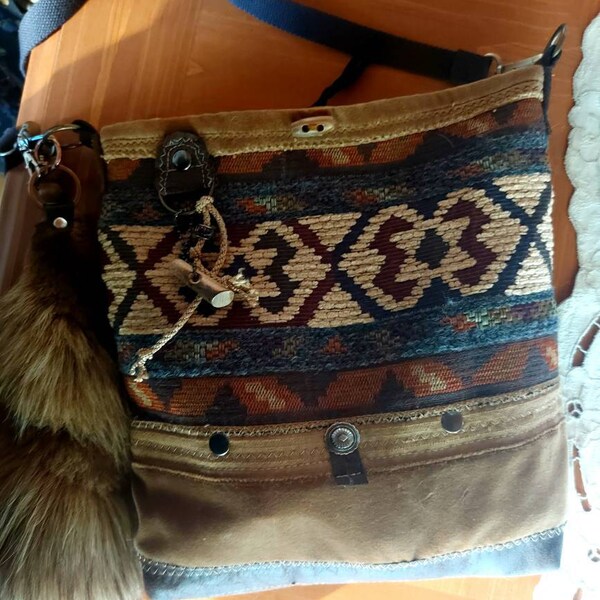 Unique Handbag, Eclectic Boho Purse, Upholstery Bag - Etsy