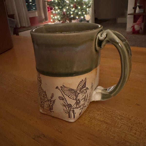 Sun Moon Mug, Night Sky Mug, Unique Handmade Ceramic Mug, Man in the ...