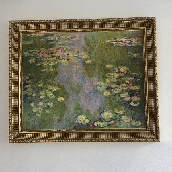 Water Lilies by Claude Monet, 3d Printed With Texture and Brush Strokes ...