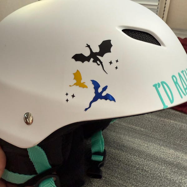 Dragon Fantasy Decal | Car Decal | Book Dragon Sticker | Laptop ...