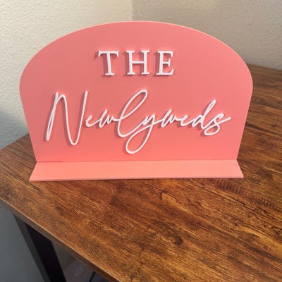 Head Table Sign Wedding Table Sign Last Name Sign Newly Wed Sign Custom ...