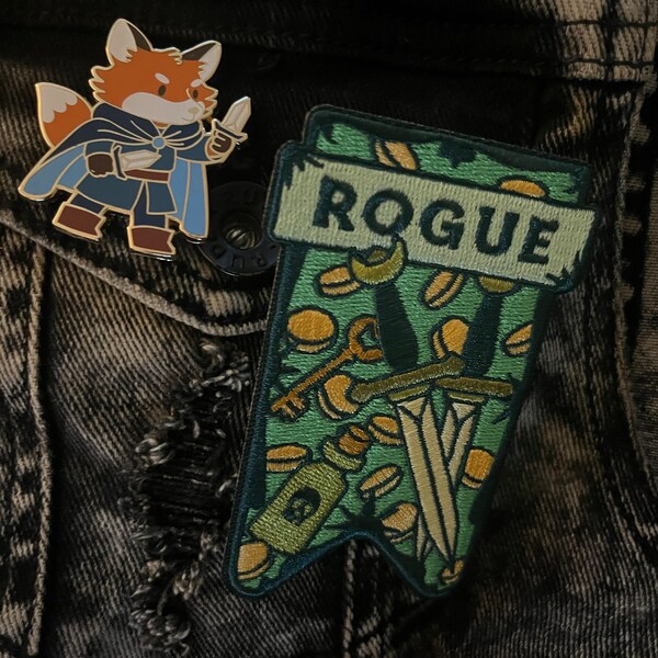 Fox Rogue Enamel Pin, Dungeons and Dragons Enamel Pin, Dnd Rogue Pin - Etsy