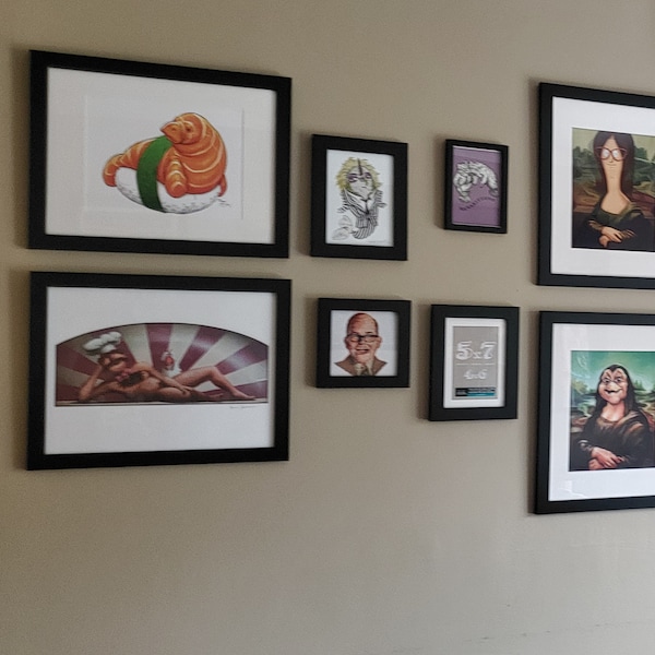 Signed Print: "sashimi Manatee" Sushi Manatee Painting, Food Animal ...