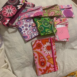 Chapstick / Lip Gloss Holders With Lobster Clasp Fabric 3 1/4 X 1 3/4 ...