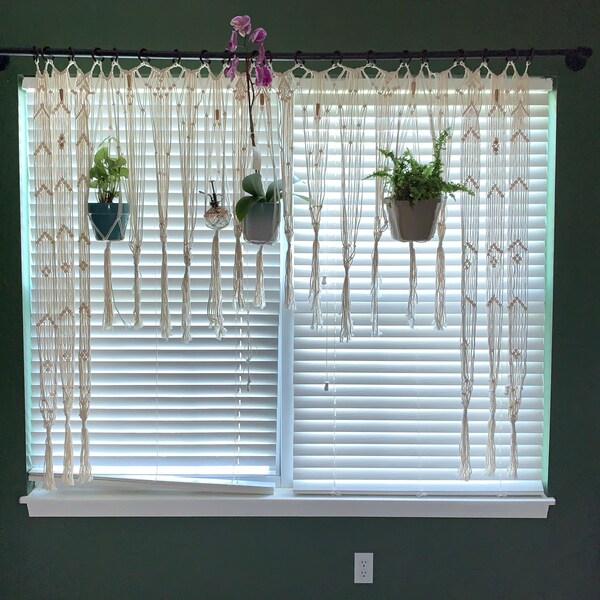 Ramadan Kareem Arabic Calligraphy on Wood With Macramé Hanging. - Etsy