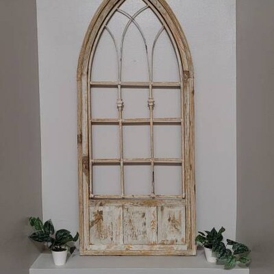 3 French Country Wood Metal Window Frame, Architectural Frame ...