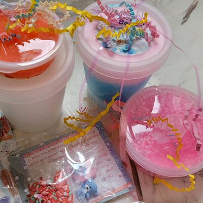 Banana Bear Cloud Slime Pick Your Own Scent Party Gift - Etsy