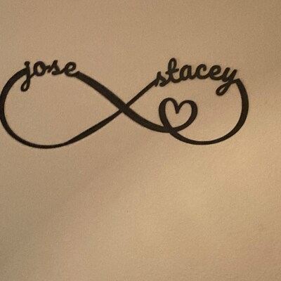 Custom Infinity Metal Sign Infinity Name Sign Personalized Infinity ...