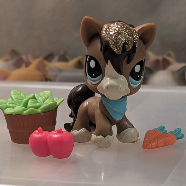 Littlest Pet Shop Dog LPS Blind Bag Pink Husky #1793 Glitter #2297 Blue ...