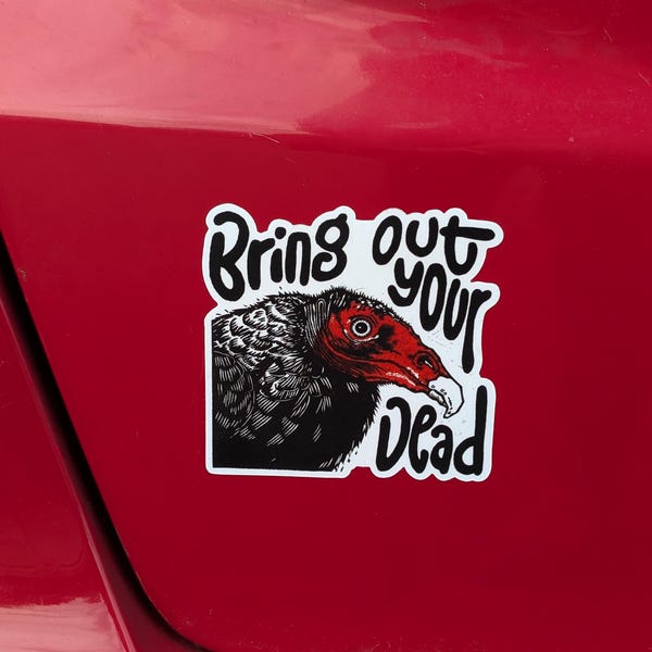 Turkey Vulture Sticker, Laptop Sticker, Water Bottle Sticker, Bumper ...