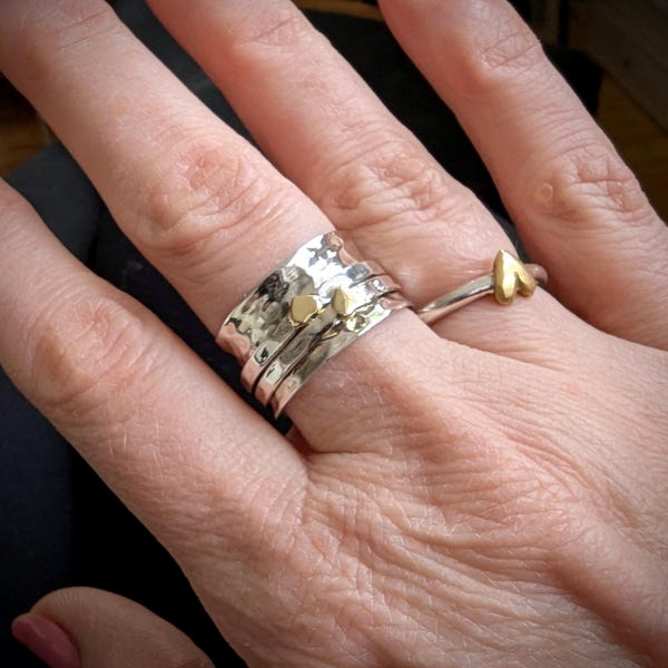 Sterling Silver Stacking Ring, 925 Sterling Silver, Tiny Balls Ring ...