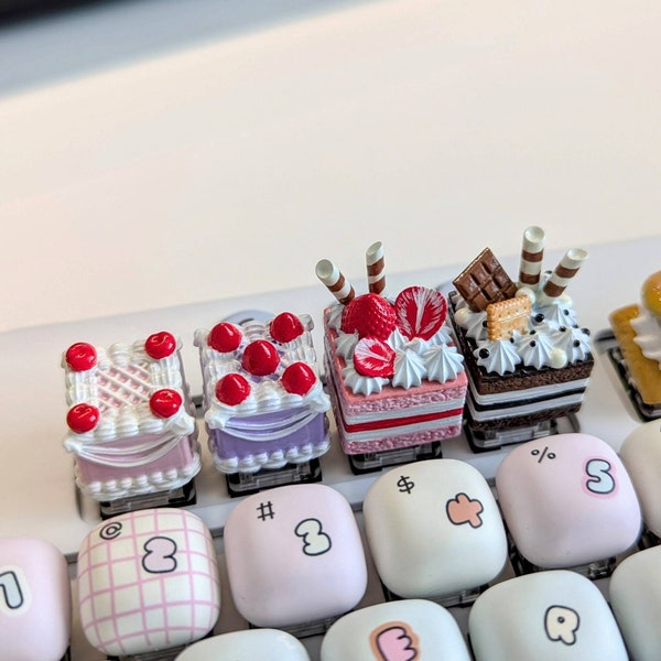 Jelly Cream Cookie Artisan Keycap | Cute Miniature Dessert Food Key for ...