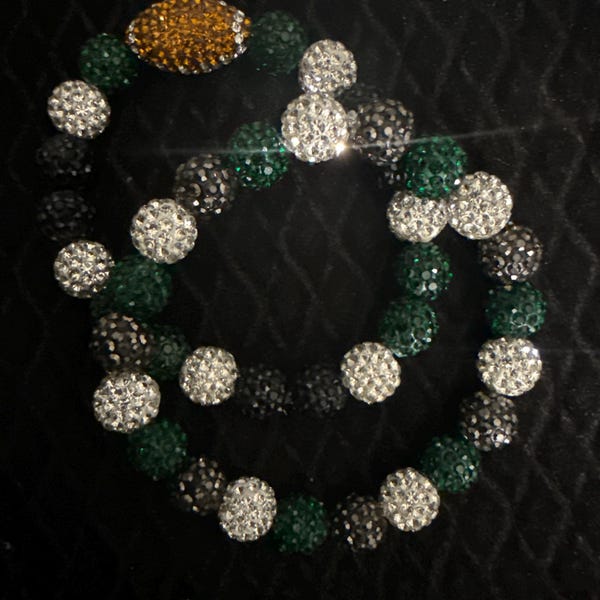 Baseball Rhinestone Necklace: Red, White & Blue Bling - Etsy