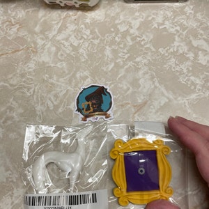 Friends Magnet Set/ White Greyhound/ Friends Themed Gift/ Friends Frame ...