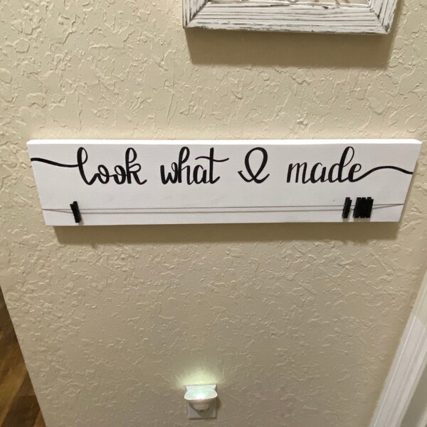 Look What I Made Sign - Child Art Sign - Kids Name Sign - Child Art ...