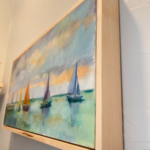 Natural Wood Floating Frame, Available in Maple, Walnut, Cherry, and ...