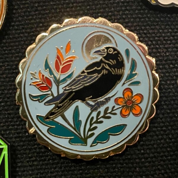 Crow Distelfink Hex Sign, Metal Wall Art, Pennsylvania Folkart Design ...