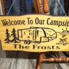 Family Camp Sign Personalized Cedar Carved Wood Sign - Etsy