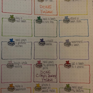The Book Lover's Bucket List - Reading Challenge Planner Stickers ...