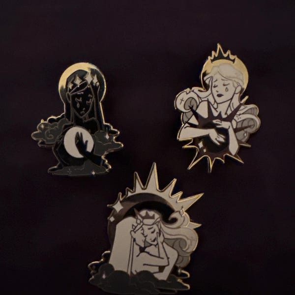 Opossum and Raccoon in Trashcan Pin - Trash Dwellers - Gold Plated Hard ...