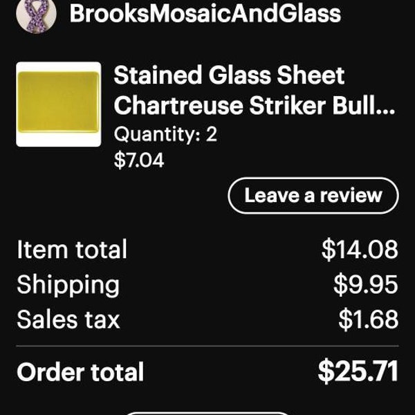 Stained Glass Sheet Chartreuse Striker Bullseye MOSAIC - Etsy